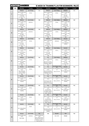 12 Week 5k Training Plan + Complete Training Guide