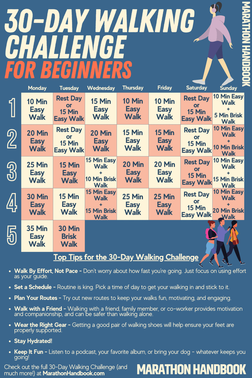 30 Day Walking Challenge For Beginners
