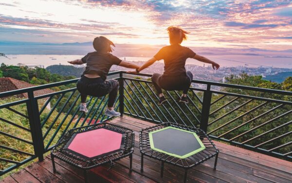 The Benefits Of Rebounding + 6 Trampoline Exercises To Get Started