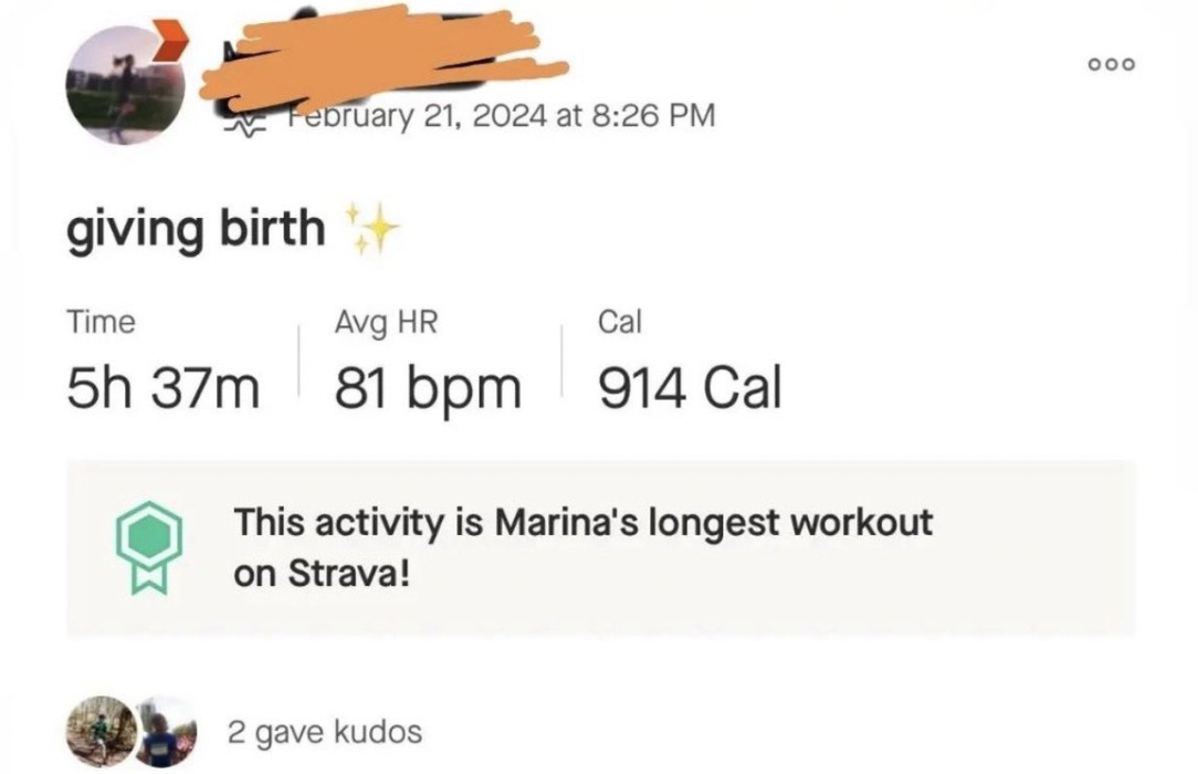 The World Has Gone Crazy Over This Athlete Who Recorded Her Childbirth On Strava